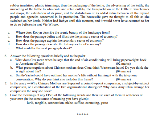 TU BA First Year English Model Question 2081 | ENGL 401